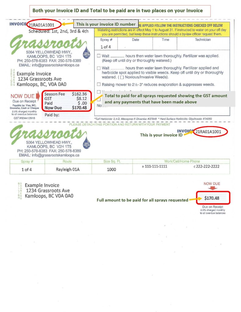 Pay An Invoice – Grassroots Choice Lawn Care